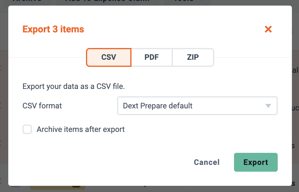 Exporting Your Data as a CSV File - Dext Help Center Exporting Your Data as a CSV File - Dext Help Center